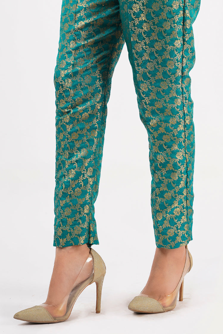 green jamawar trouser – Ellena